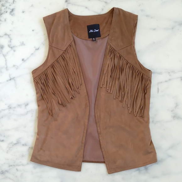 Me Jane | Jackets & Coats | Nwot Vintage Me Jane Suede Leather Look ...